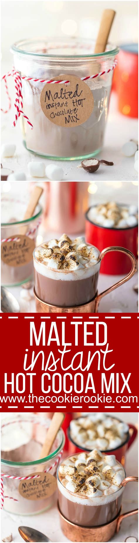 Malted Instant Hot Chocolate Mix Is So Easy To Make At Home And Perfect