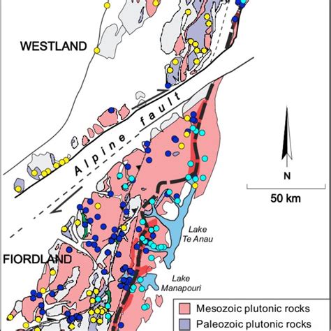 A Modern Tectonic Setting Of New Zealand Thin Black Outlines And