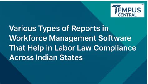 Various Types Of Reports In Workforce Management Software Tempus Central