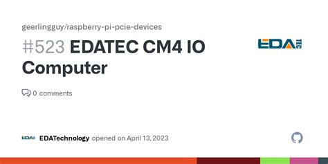 EDATEC CM IO Computer Issue Geerlingguy Raspberry Pi Pcie Devices GitHub
