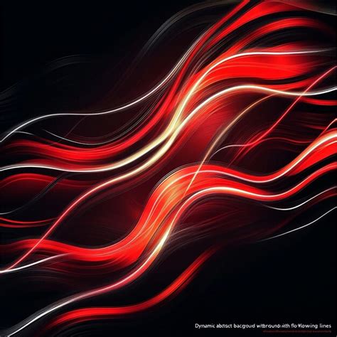 Dynamic Abstract Background With Flowing Lines Premium Ai Generated Image