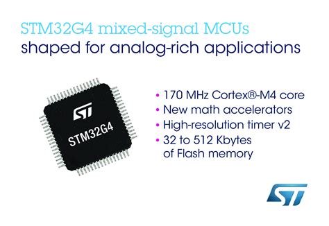 Ebv Elektronik The Stm32g4 Is A New Series Of Mcu With New Math Accelerators To Optimize
