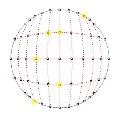 Mesh Fill Nodes In Grid CorelDRAW Graphics Suite X6 CorelDRAW Graphics Suite X6