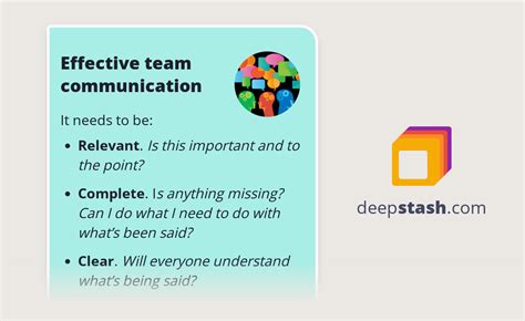 Effective Team Communication Deepstash