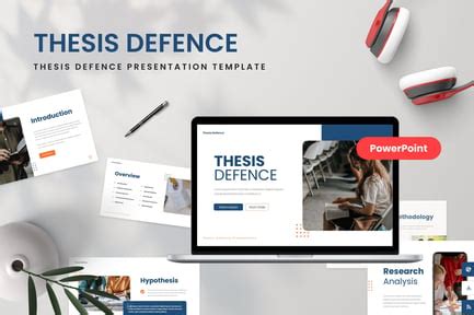 Thesis Defence PowerPoint Template Incl. education & degree - Envato
