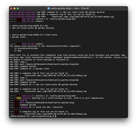 Error On Npm Run Dev · Issue 148 · Sanity Iosanity Template Gatsby