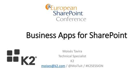 k2 business apps for sharepoint pdf