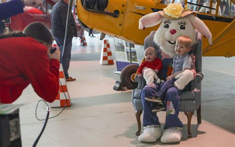 Photos Easter Bunny Flies Into The Fargo Air Museum For Eggs Tra