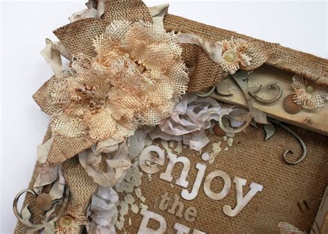Just The Scrap Burlap Canvas