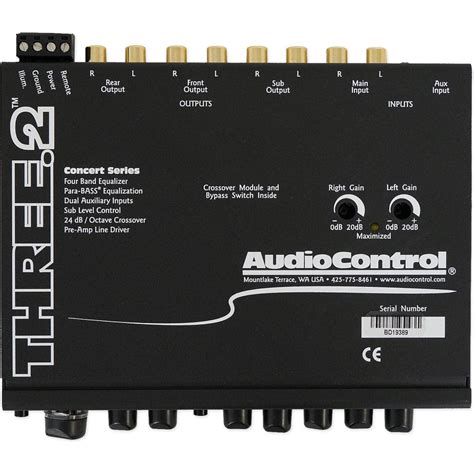 Audiocontrol Three 2 Eq In Dash Car Audio Equalizer With Crossover Con Audio Savings