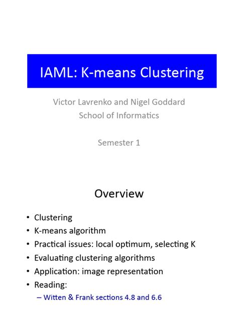 week 7 kmeans pdf cluster analysis learning