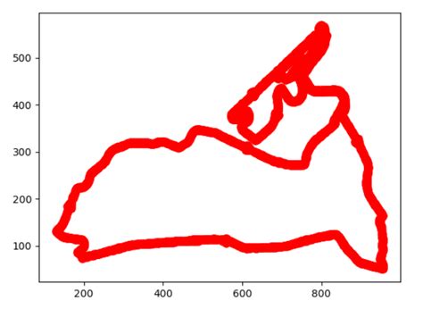 编程实战 python识别图像中的坐标点并保存坐标数据 物联沃 IOTWORD物联网