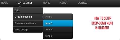 Blogger How To Create Drop Down Menus My Emotions
