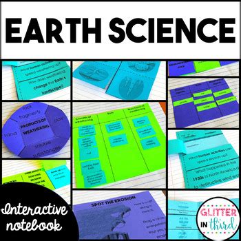 Earth Science Activities Interactive Notebook BUNDLE By Glitter In Third