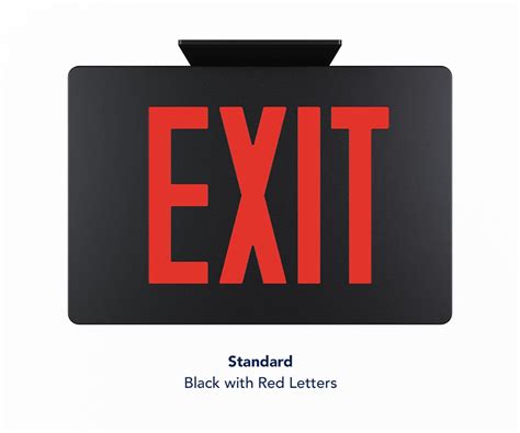 Brushed Aluminum Exit Signs Wet Location And Hybrid Options Isolite