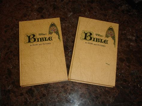 The Bible In Story And Pictures 2 Volume Set 1956 Verygood