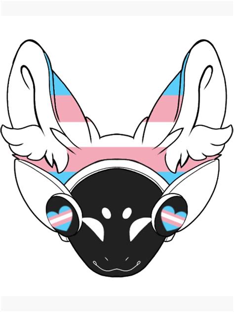 Trans Pride Protogen Poster For Sale By Finncorwin Redbubble