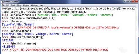 APRENDER A PROGRAMAR CON PYTHON LISTAS II