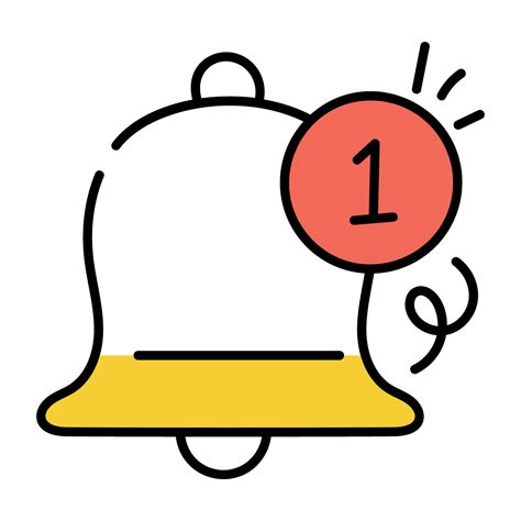 Trendy Notification Bell 25431764 Vector Art At Vecteezy