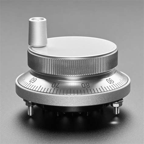 Cnc Rotary Encoder 100 Pulses Per Rotation 60mm Silver The Pi Hut
