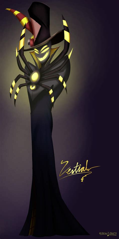 Zestial Fan Art Because I Love His Design And Voice 💟💟🕸️🕷️ Oc Rhazbinhotel