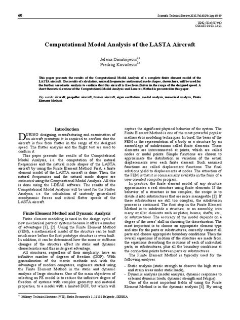 Modal Analysis Pdf Eigenvalues And Eigenvectors Finite Element Method
