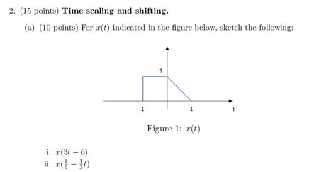 Solved Points Time Scaling And Shifting A Chegg