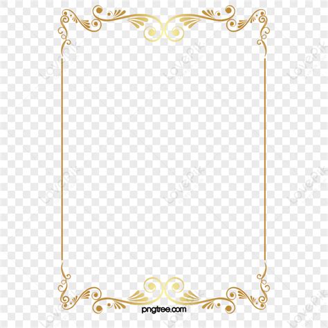 กรอบลายทองเวกเตอร์ ความประณีต กรอบทอง กรอบลายไทย Png สำหรับการดาวน์โหลดฟรี Lovepik