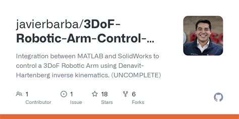 GitHub Javierbarba DoF Robotic Arm Control Using MATLAB And SolidWorks Integration Between
