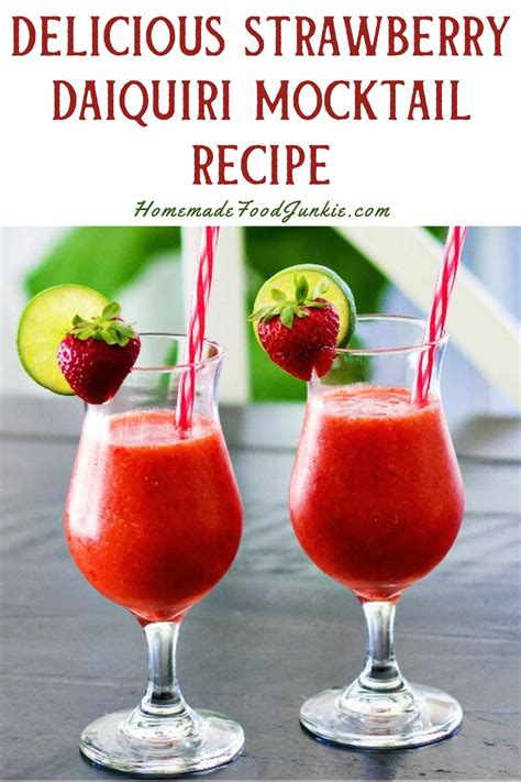 Delicious Virgin Strawberry Daiquiri Homemade Food Junkie