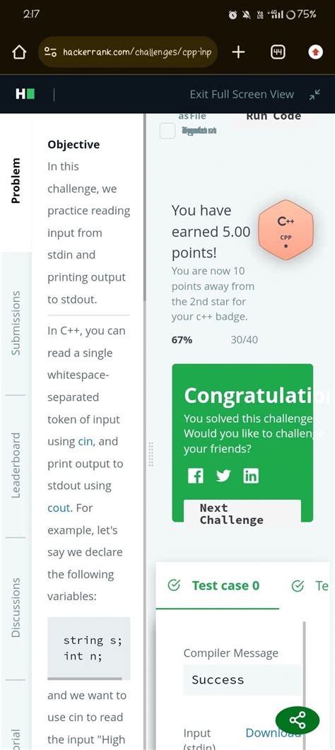 Srinithi Sri On Linkedin Hacker Rank 1 Cybernaut Edu Tech Llp