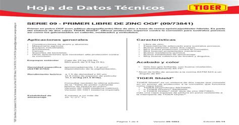 Hoja De Datos Técnicos · Hoja De Datos Técnicos Lubricantes De