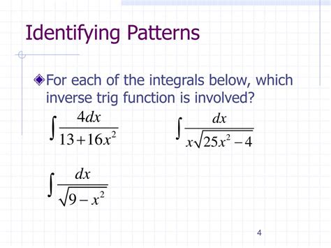 Ppt 5 7 Inverse Trigonometric Functions Integration Powerpoint Presentation Id 965616