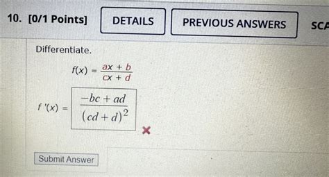 Solved Differentiate Chegg