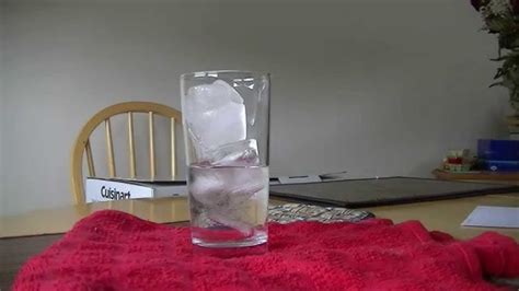Ice Cubes Melting In Glass