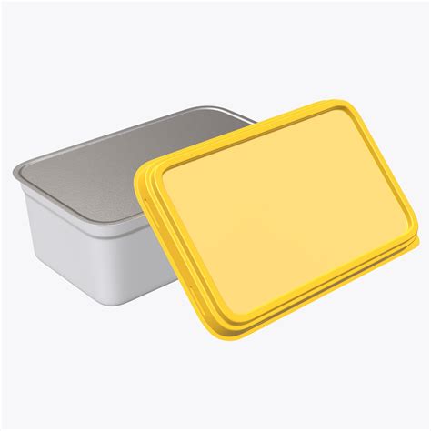 Margarine Rectangular Package D Model Max Fbx Obj Free D