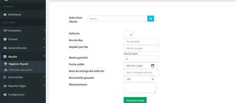 Software De Alquiler De Vehiculos En Php Mysql Bootstrap Compra