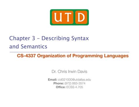 cs 4337 03 chapter3 syntax and semantics pdf
