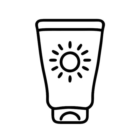 Sunscreen Icon Outline Premium Ai Generated Vector Sunscreen Icon Outline Premium Ai Generated Vector
