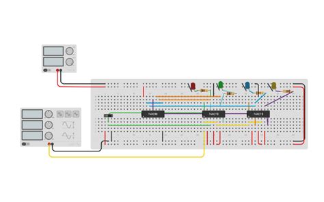 Circuit Design B420049 4 Bit Synchronous Up Counter Tinkercad