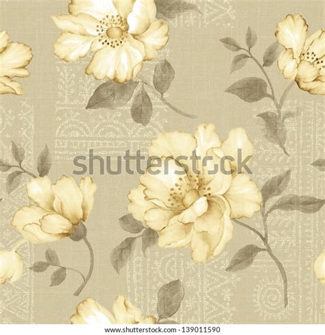 Classical Style Pattern Seamless Background Easy Stock Illustration