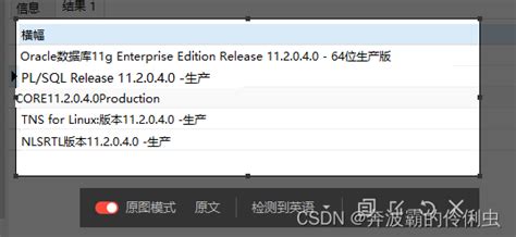Oracle数据库查看版本号navicat查看oracle版本 Csdn博客