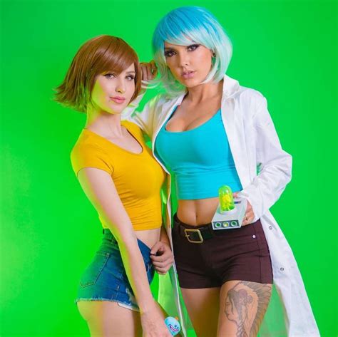 Rick And Morty Cosplay By Casteels And Darshelle Stevens Rfictionalbabes