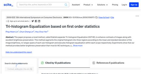 tri histogram equalization based on first order statistics