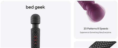 Bed Geek Handheld Cordless Personal Wand Massager Waterproof Usb