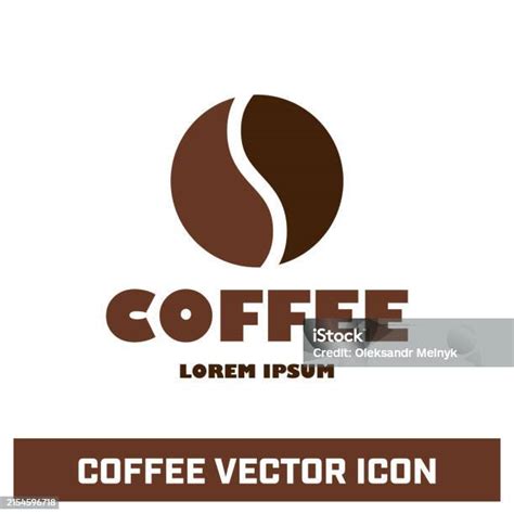 커피 로고 컵 또는 포장용 아이콘입니다 벡터 커피 콩 아이콘입니다 갈색에 대한 스톡 벡터 아트 및 기타 이미지 갈색 개념 고무도장 Istock