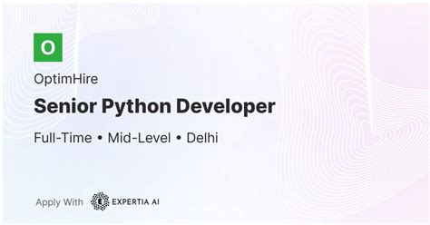 Senior Python Developer Job Delhi Mid Level