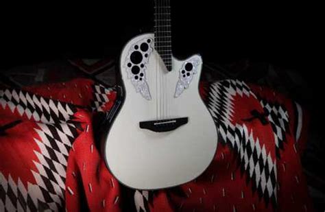 2002 Adamas By Ovation Melissa Etheridge Pearl White Guitars Acoustic
