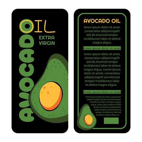 Avocado Product Label Vector Design Template Or Avocado Logo Vintage