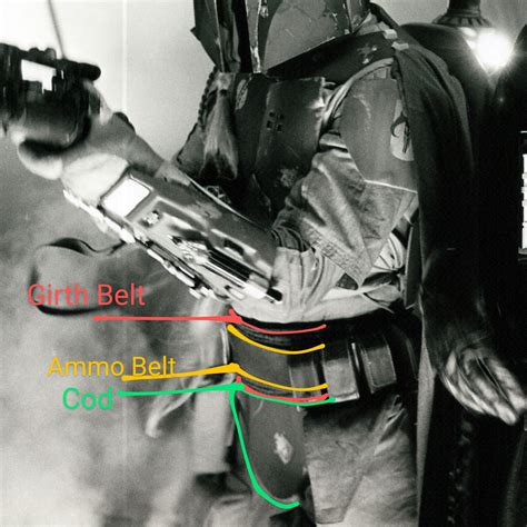 Girth Belt Position Of Girth Belt Boba Fett Costume And Prop Maker